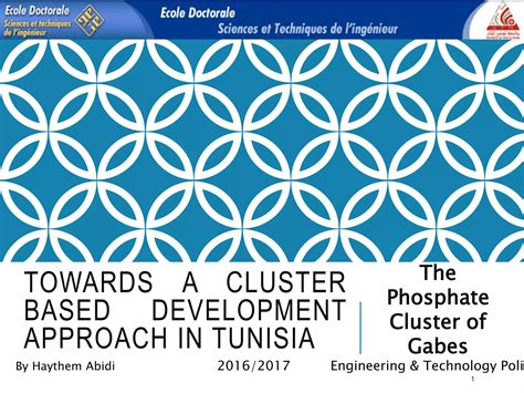 Towards A Cluster Based Development Approach In Tunisia Ppt