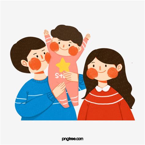 가족 아이 일러스트 가족 클립 아트 가족 따뜻한 Png 일러스트 및 Psd 이미지 무료 다운로드 Pngtree