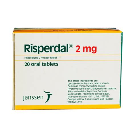 Risperdal Tablets Risperidone Tablets 20 Tablets Asset Pharmacy