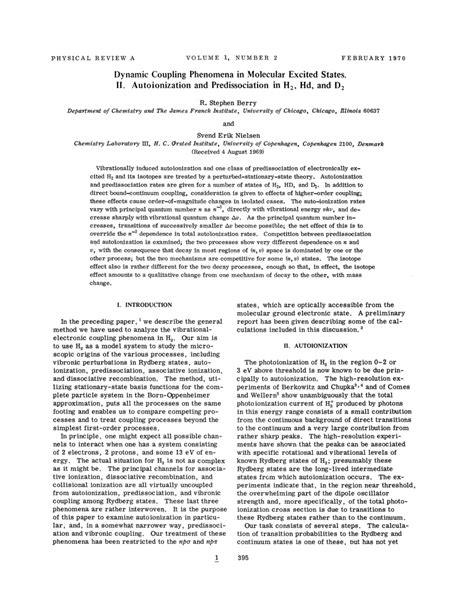 Pdf Dynamic Coupling Phenomena In Molecular Excited States Ii