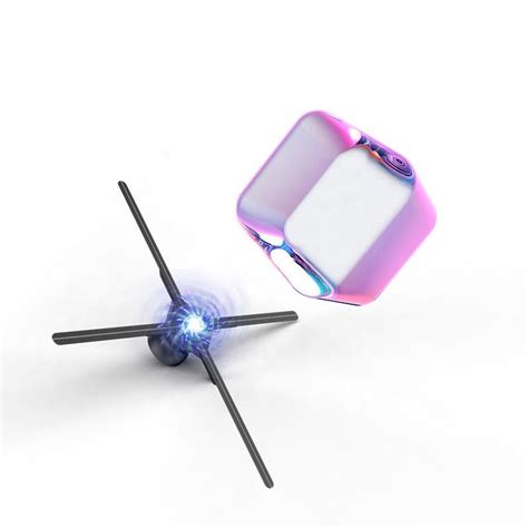 3d Led 팬 스플라이스 65cm 와이파이 빛 야외 광고 기계 홀로그램 디스플레이 프로젝터 회전 홀로그램 팬