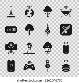 Set Smart Data Server Mobile Wi Fi Stock Vector Royalty Free Shutterstock