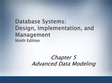 Ppt Database Systems Design Implementation And Management Ninth