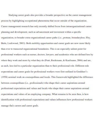 Career Goal Statement 7 Examples Format Pdf Tips