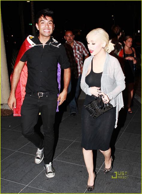 Christina Aguilera Prime One Twelve Dinner Date Photo