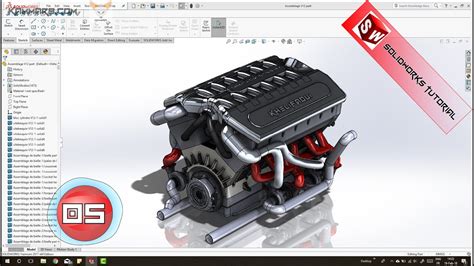 solidworks tutorial v12 engine ep 05 full hd 😍 youtube