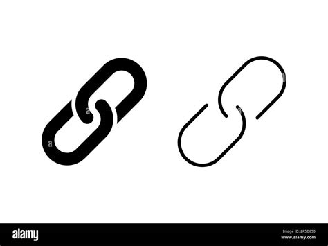 Link Icon Set Hyperlink Chain Symbol Stock Vector Image And Art Alamy