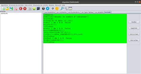 Mon Nouveau Logiciel de Création des algorithmes et simulation des