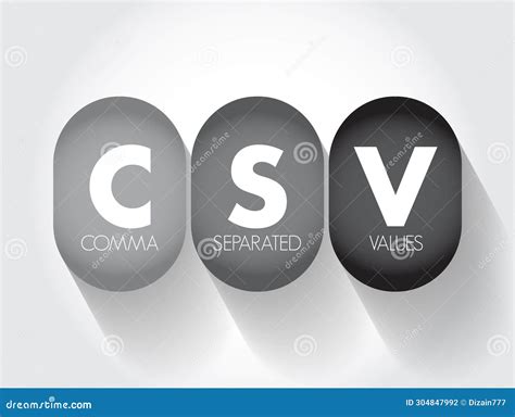 Los Valores Separados Por Comas De Csv Son Un Archivo De Texto