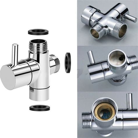 【hot Style】 Switch Faucet Adapter G1 2 Shower Head Diverter Valve 3 Way Tee Connector Shower