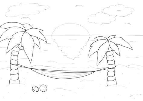 Ausmalbild Sommer Kostenlose Malvorlage Zum Ausdrucken