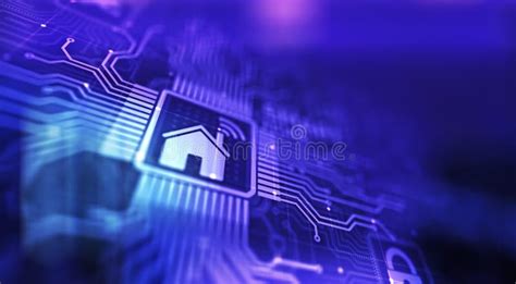 Smart Home Control Panel On Virtual Screen Iot And Automation