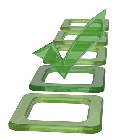 Caixa De Seleção 3d Correta Png Tridimensional Recebendo Correto