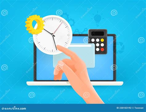 Time Management Vector Concept Stock Vector Illustration Of Efficiency Digital 230103192