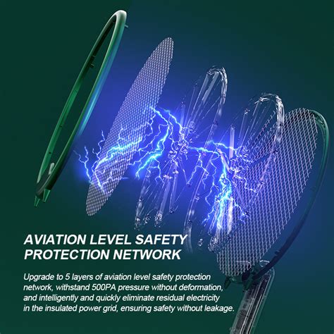 Electric Mosquito Racket Usb Charging Insect Racket Foldable 2in1 Electric Mosquito Swatter