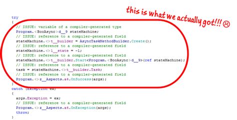AOP Using PostSharp Attributes With Async Task Task Methods