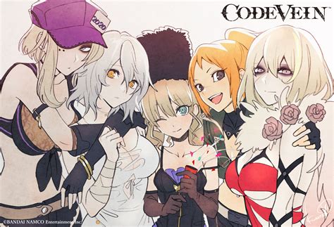 Kurumi Kobayashi Coco Code Vein Eva Roux Io Code Vein Mia Karnstein Murasame Rin Code