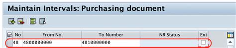 SAP MM Define Number Ranges For RFQ Quotation