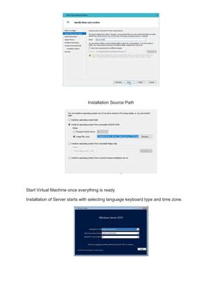 Installation Windows Server 2019 Standard PDF