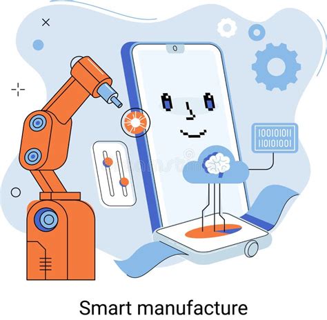 Smart Manufacture Concept With Automated Production Line Innovative Contemporary Smart Industry