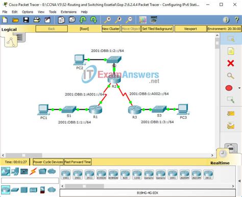 Packet Tracer Configuring IPv Static And Default Routes Instructions Answers