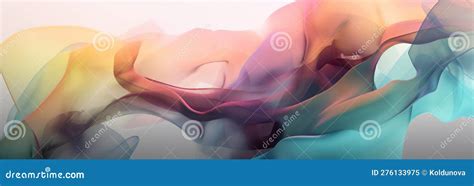 A Dynamic Multilayered Composition Of Translucent Shapes And Gradients Creating Depth And A