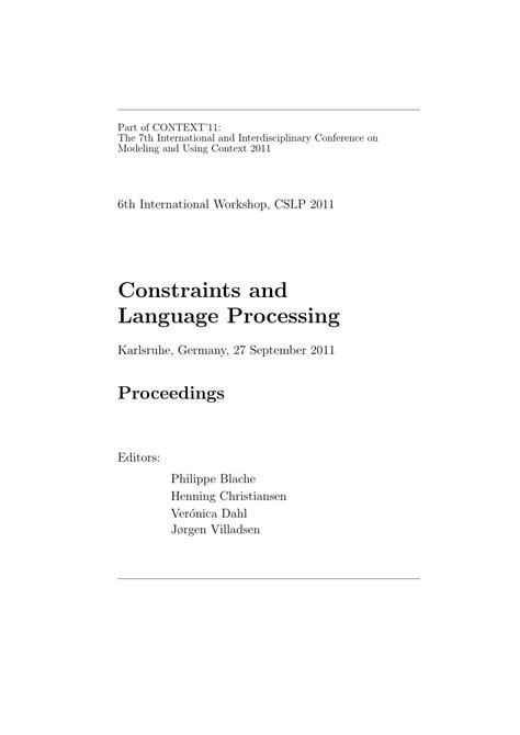 Pdf Cross Framework Grammar Engineering Using Constraint Driven Metagrammars