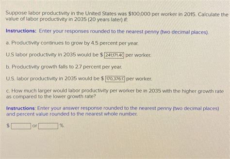 Answered Suppose Labor Productivity In The… Bartleby
