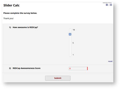 how can i create a custom range for a slider field redcap resource center confluence