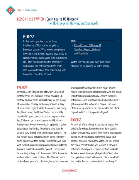 Crash Course Episode 1 The Black Legend Lesson 1 Cultural