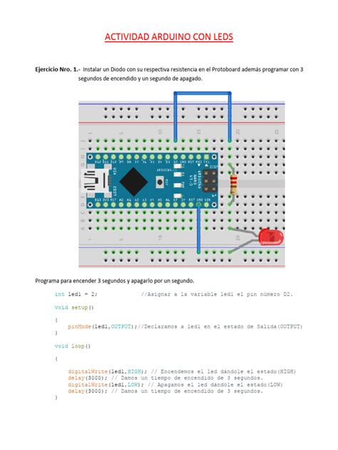 Actividad Arduino Con Leds Pdf Ajedrez