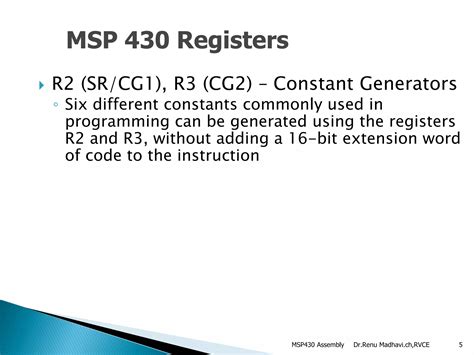 Msp430 Assembly Language Instructions Andaddressing Modes Pdf