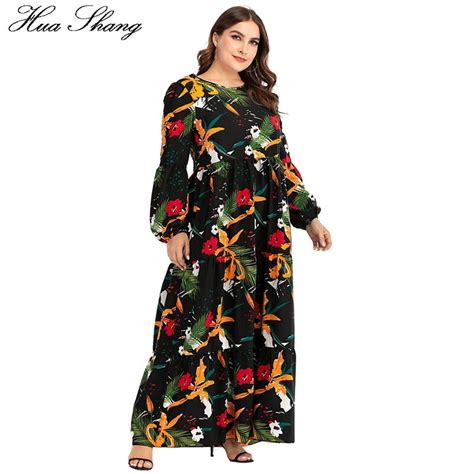Plus Size Bohemian Dress Maxi Women Summer Long Sl Grandado