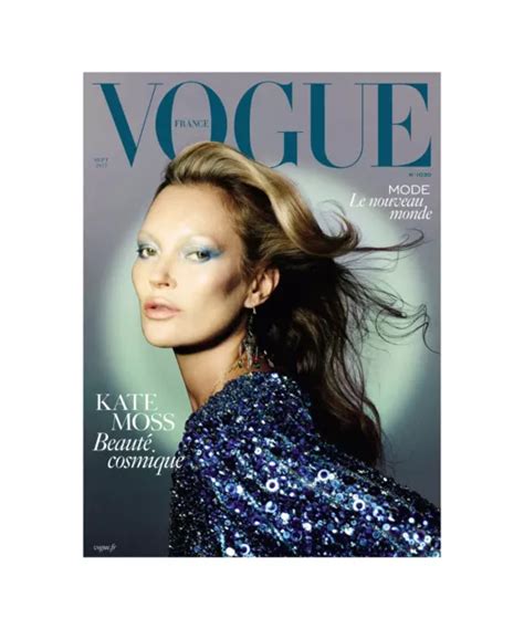 Kate Moss France Vogue Fashion Magazine September 2022 Import New £14