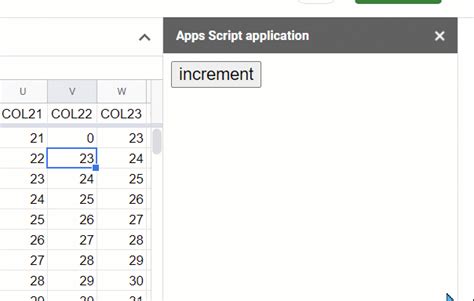 Google Sheets Multiple Increment Buttons Stack Overflow