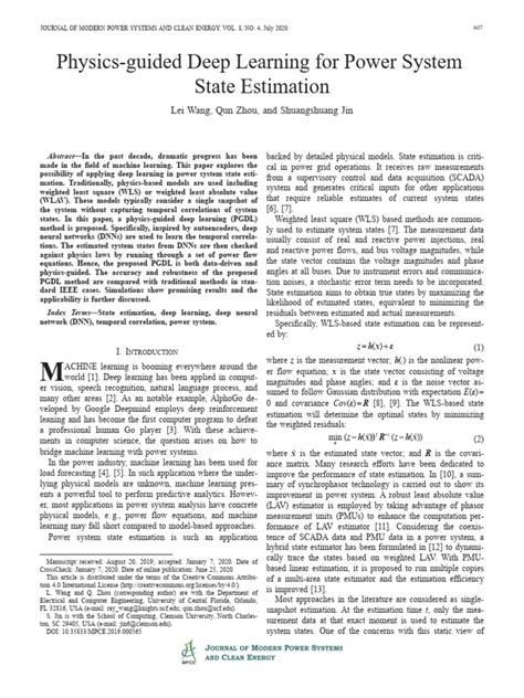 2020 Physics Guideddeeplearningforpowersystemstateestimation