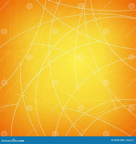 Geometric Vector Patterncurves And Nodes Stock Vector Illustration