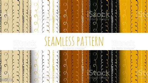 완벽 한 패턴의 벡터 집합입니다 잉크 뱀 스트로크 화려한 배경에 선 0명에 대한 스톡 벡터 아트 및 기타 이미지 0명 긴 디자인 Istock