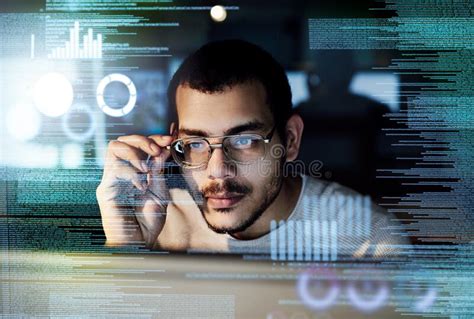 Dedicated To Software Development A Male Computer Programmer Working