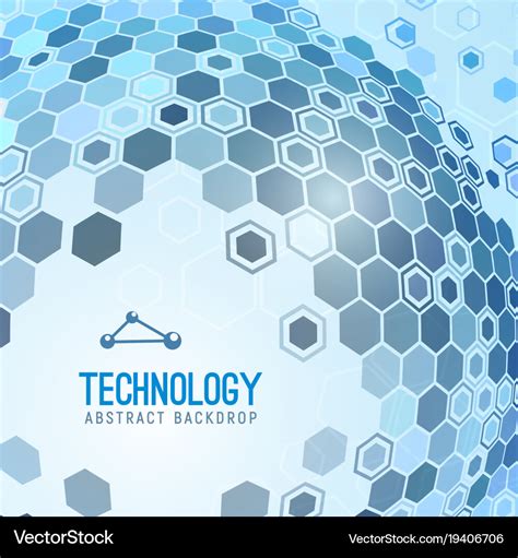 Abstract Geometric Hexagonal Background Texture Vector Image