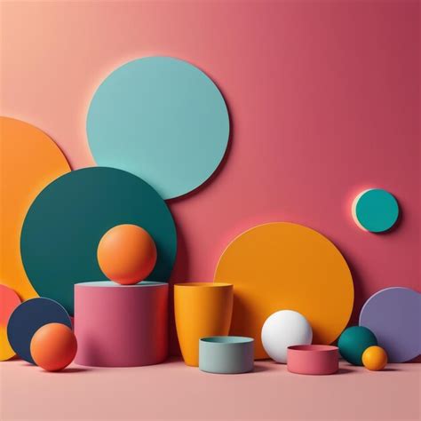 Premium Vector Abstract Background With Geometric Shapes And 3d Rendering Abstract Background