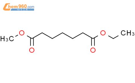 51503 31 2 Heptanedioic Acid Ethyl Methyl Ester化学式、结构式、分子式、mol、smiles 960化工网