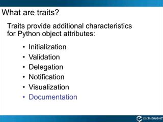 Scientific Computing With Python Webinar Traits PPT