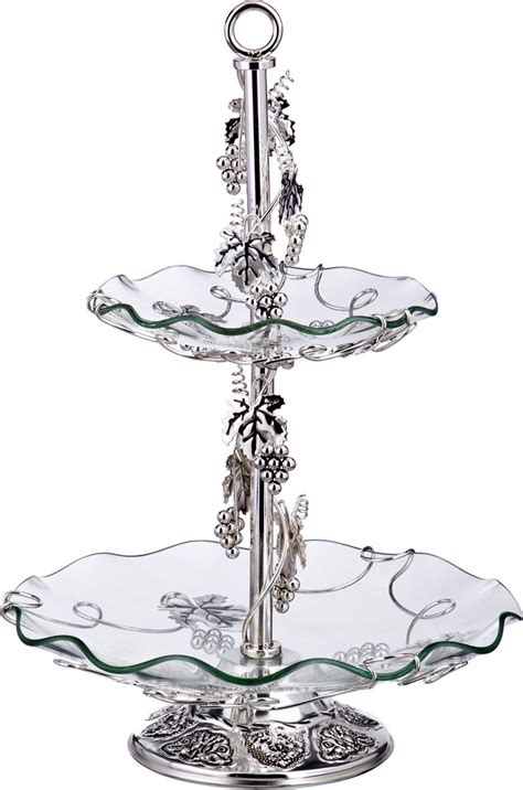 Купить конфетница 2 х ярусная диаметр 28 18 см высота 42 см 258 249 в интернет магазине Ярмарка