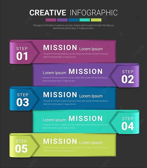 Infographic Design Template With Numbers 5 Option Can Be Used For Workflow Layout Brochure