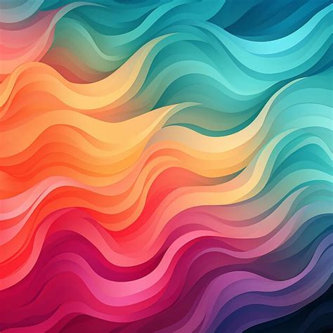 Premium Photo Vibrant Wave Pattern Background