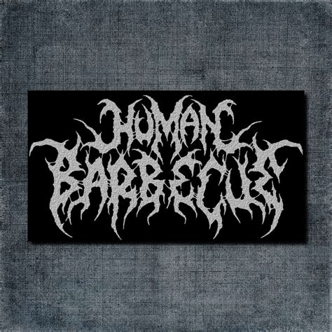 Human Barbecue Back Patch Human Barbecue Logo Big Back Patch