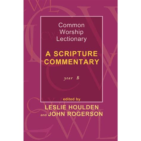 Common Worship Lectionary A Scripture Commentary Year B Em Promoção Na Americanas