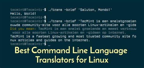 Best Command Line Language Translators For Linux