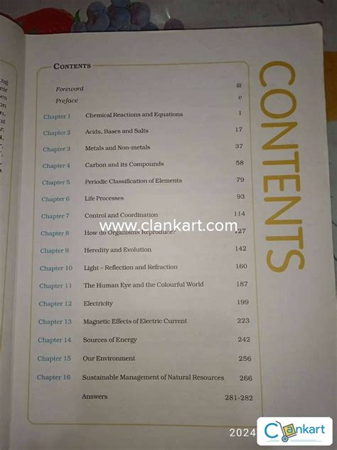 Buy Science Textbook For Class X Book In Excellent Condition At Clankart Com